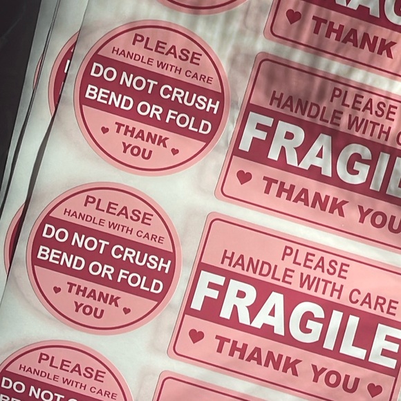 Other | Fragile Stickers Only | Poshmark